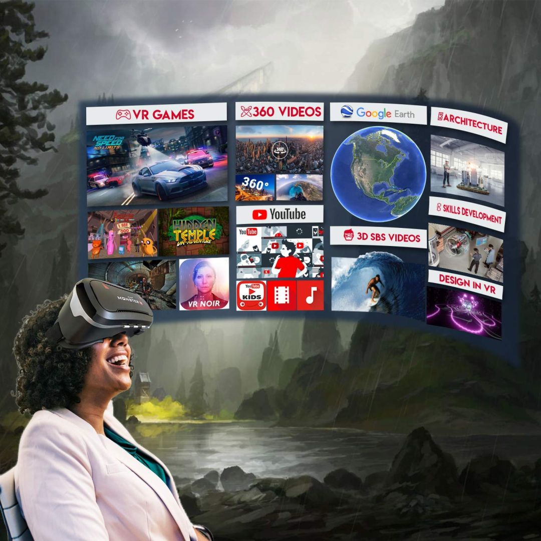 Monster VR, an affordable and high-quality Mobile VR headset for phones