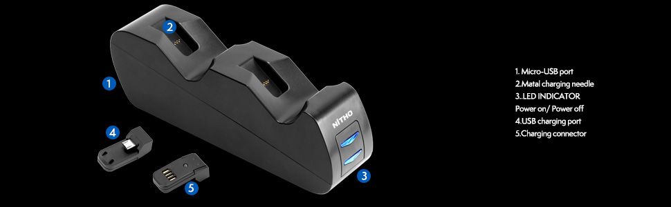 PS4 CHARGING STATION for 2 controllers with Fast-charging capacity