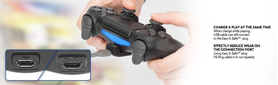 PS4 CHARGING STATION for 2 controllers with Fast-charging capacity