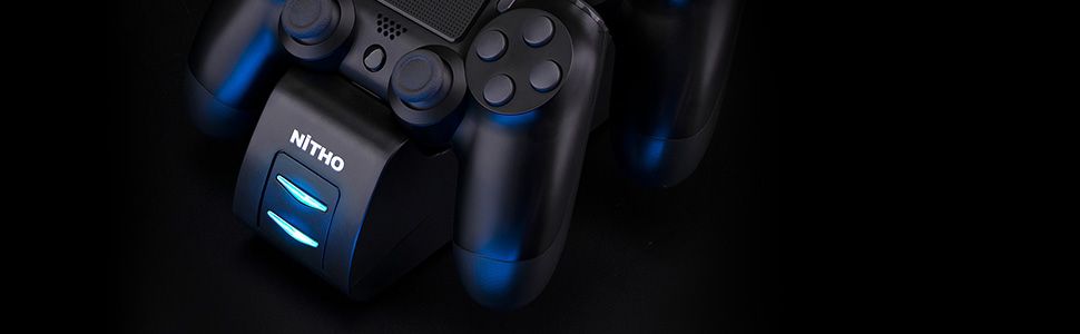 PS4 CHARGING STATION for 2 controllers with Fast-charging capacity